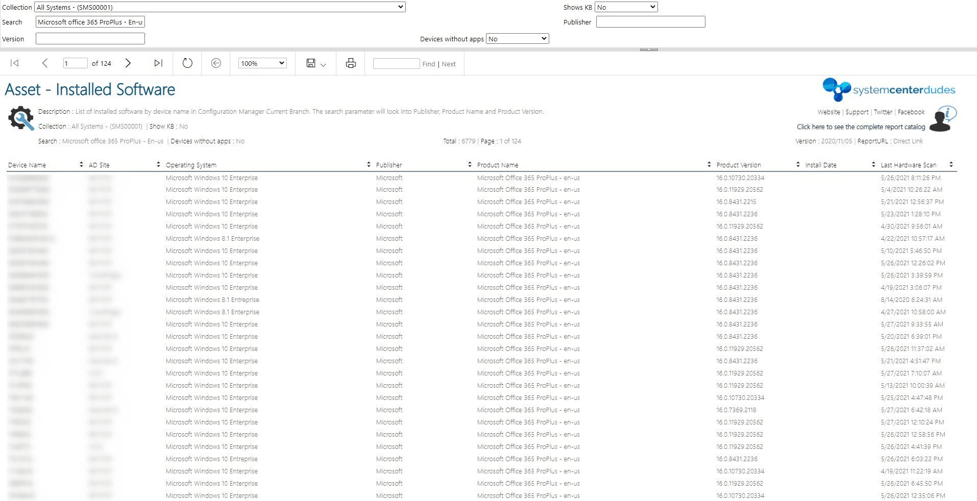 SCCM Installed Software Report – System Center Dudes